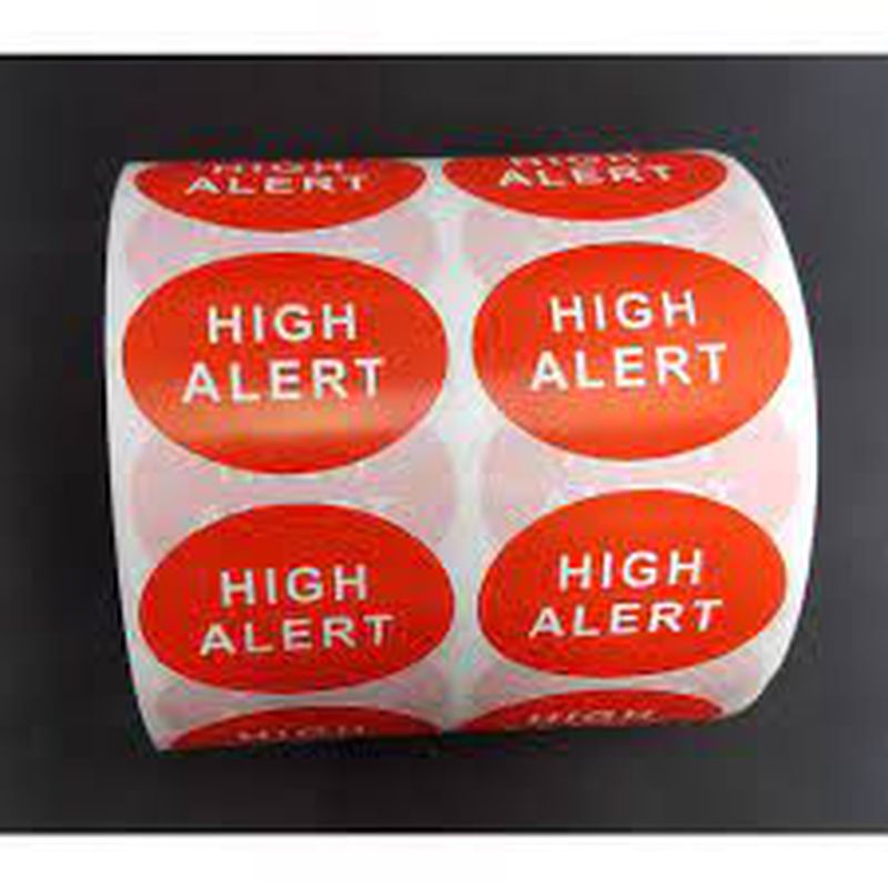 stiker high alert