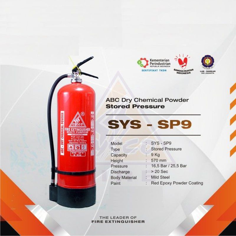 SYSCO ABC DRY CHEMICAL POWDER - STORE PRESSURE (SYS - SP9)