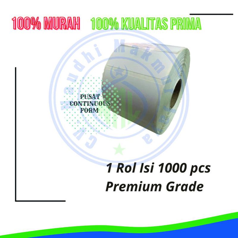 STIKER LABEL THERMAL 5X3 CM- 1 LINE ISI 1000 PCS