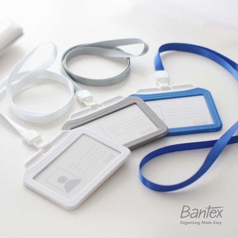 BANTEX DUAL SIDE ID CARD HOLDER LANYARD LANDSCAPE
