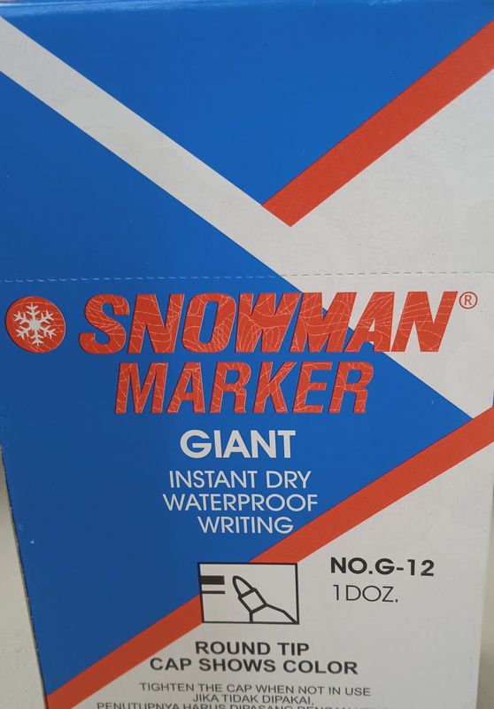 Spidol permanent snowman - Biru