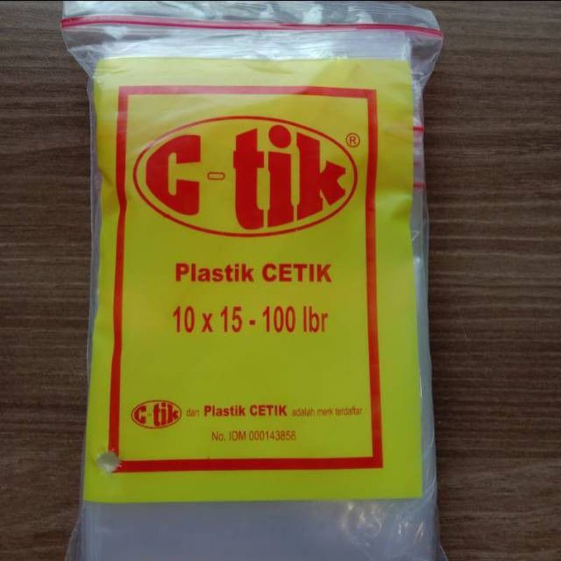 Plastik Klip Label 10 x 15 cetik