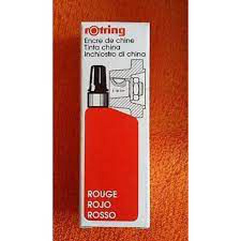 Tinta Rotring merah