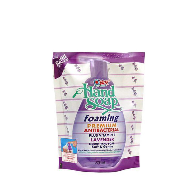 Refill Yuri hand soap premium foaming 375ml - Rose