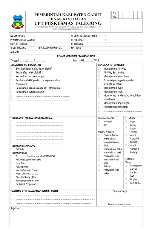 Catatan Perkembangan Perawatan UGD