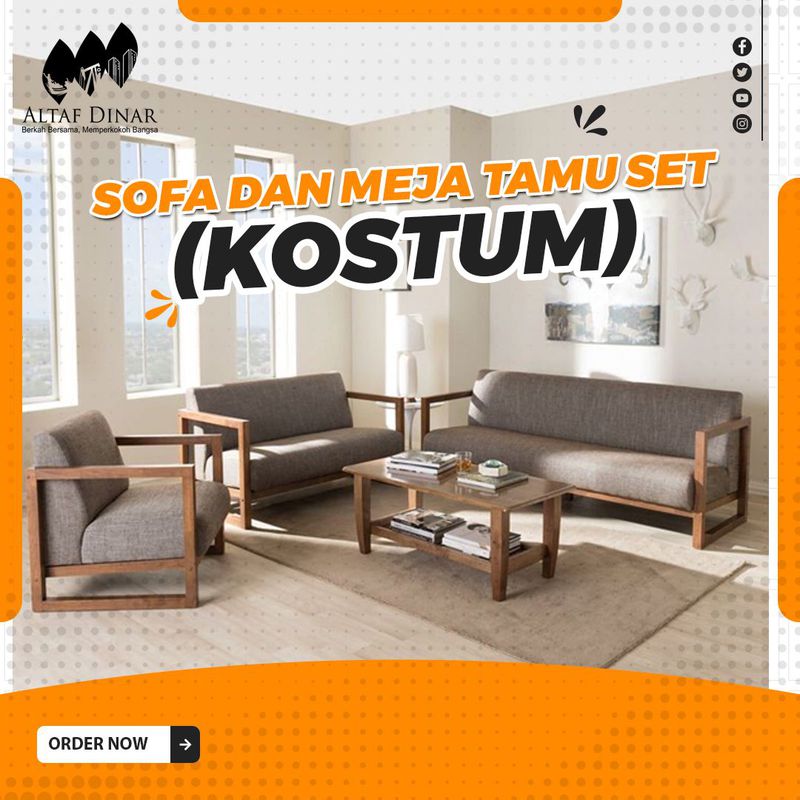 sofa dan meja tamu set