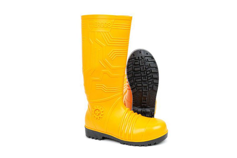SEPATU BOOTS TINGGI SAFETY PETROVA ERGOS STEEL TOE SAFETY KUNING - 43