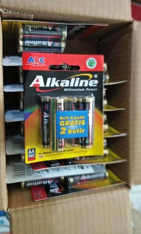 Batterai AA ABC Alkaline Per Set
