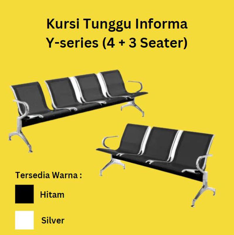 Kursi Tunggu - Informa Y Series (4+3 Seater)