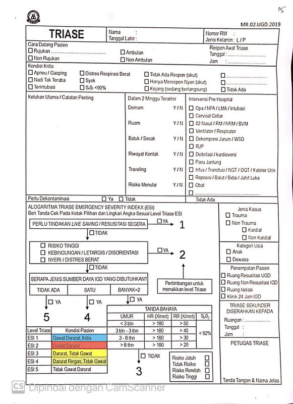 Cetakan RM - Assesment IGD