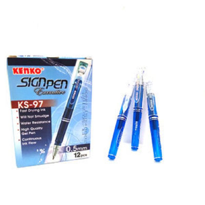 Ballpoint Kenko KS97 Signpen Biru