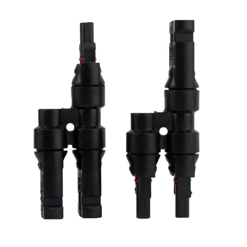 Konector MC4 DC Connector T2 IP67 Konektor 2 in 1 Cabang 2 Soket Solar ...