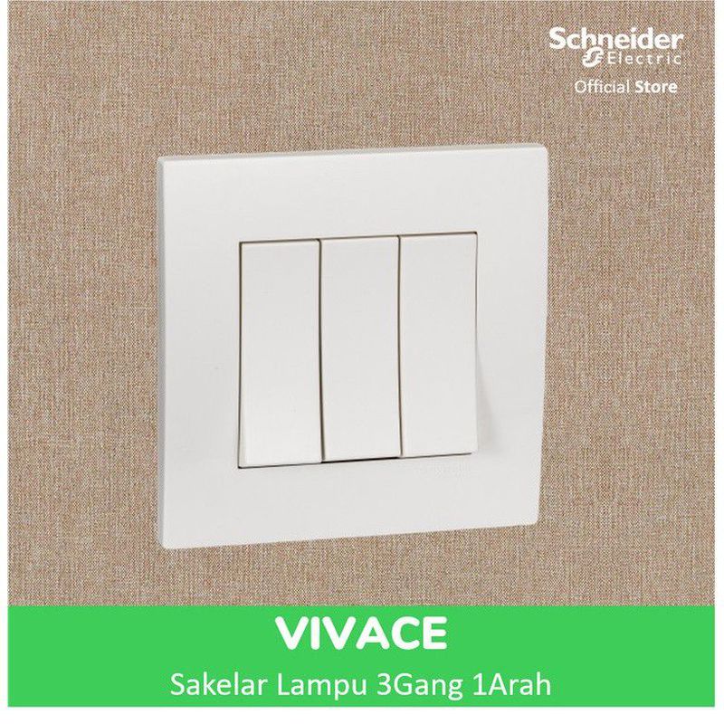 Schneider Saklar Vivace 3 Gang 1 Arah KB33-1