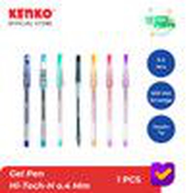 KENKO GEL PEN / PEN GEL / PEN TINTA GEL Hi-Tech-H 0.4 Mm - 1PCS - Biru