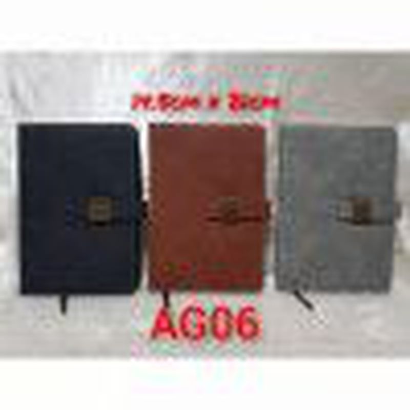 AG 06 Agenda Kulit A5 / Buku Catatan / Notebook Kulit exclusive - Cokelat