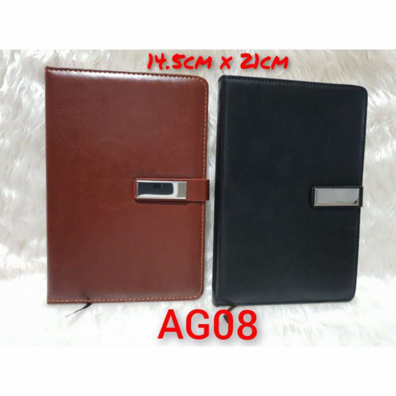 AG 08 Agenda Kulit A5 | Buku Catatan | Notebook Kulit Exclusive ...