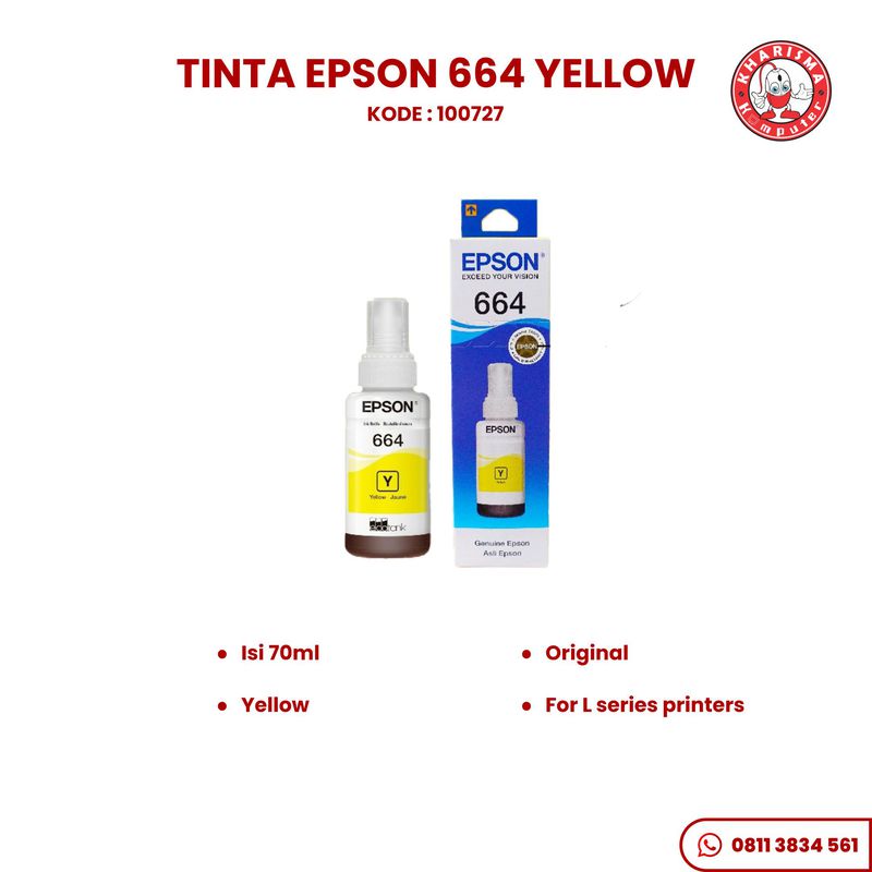 Tinta Printer Epson 664 Yellow 9406