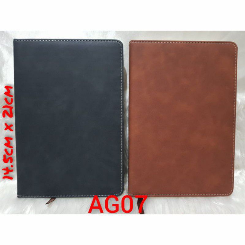 AG 07 Agenda Kulit A5 / Buku Catatan / Notebook Kulit Exclusive - Hitam ...