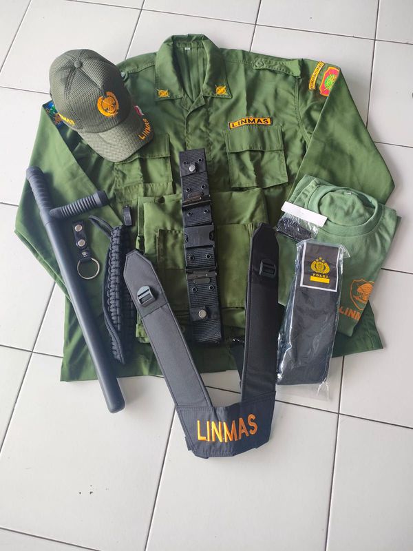 Perlengkapan Linmas Premium plus Drahriem dengan Sepatu PDL TNI ...