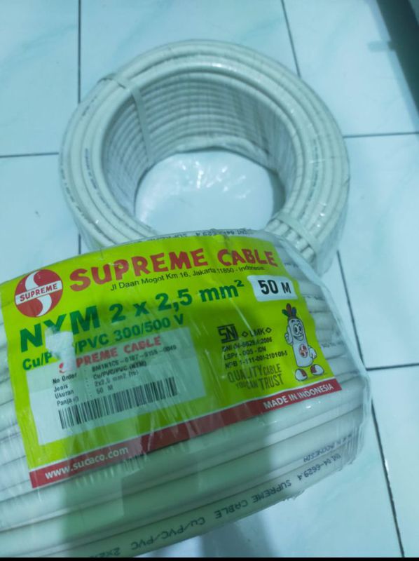 SUPREME CABLE NYM 2x2,5 mm2 50 mtr