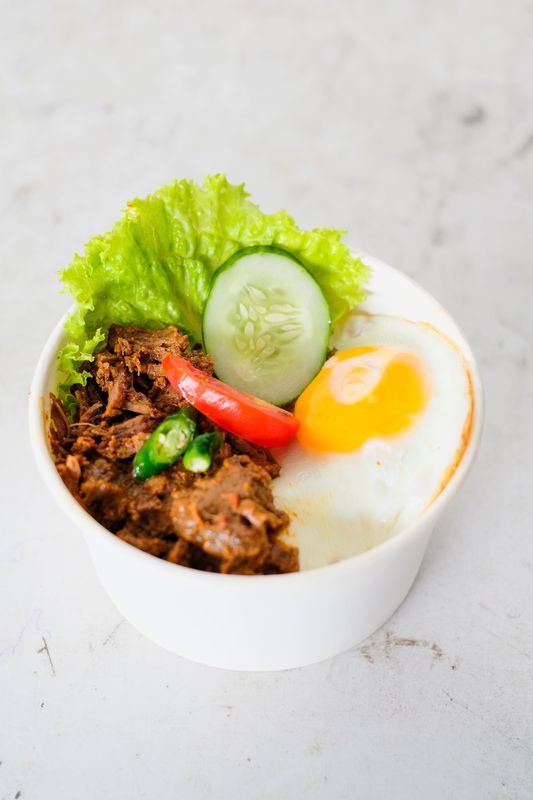 Rice Bowl Beef Rendang - Mata Sapi