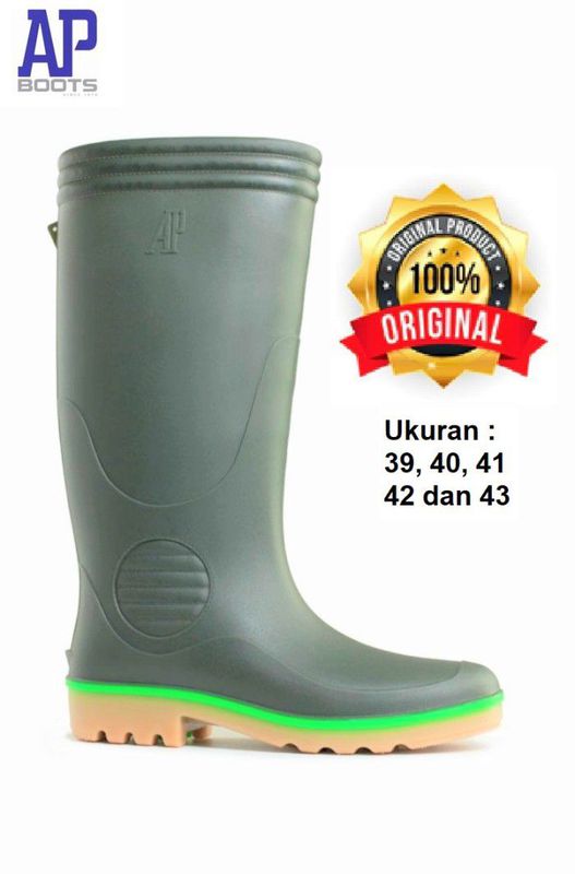 SEPATU KARET AP BOOTS HIJAU
