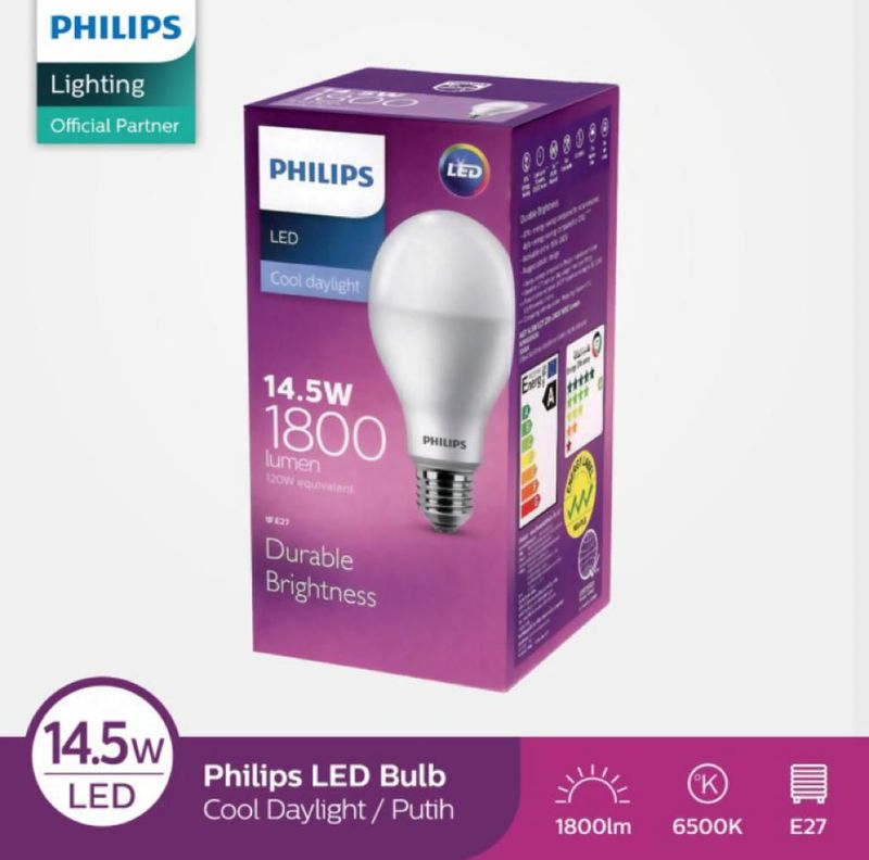 Bohlam/Lampu LED Philips 14,5 watt