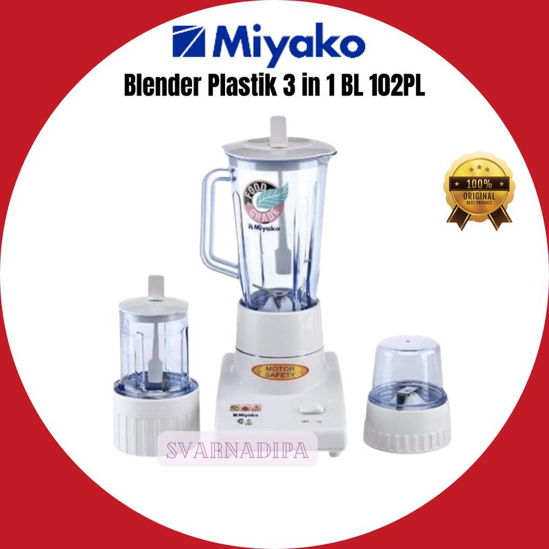 MIYAKO BLENDER 3IN1 BL 102PL BLENDER PLASTIK