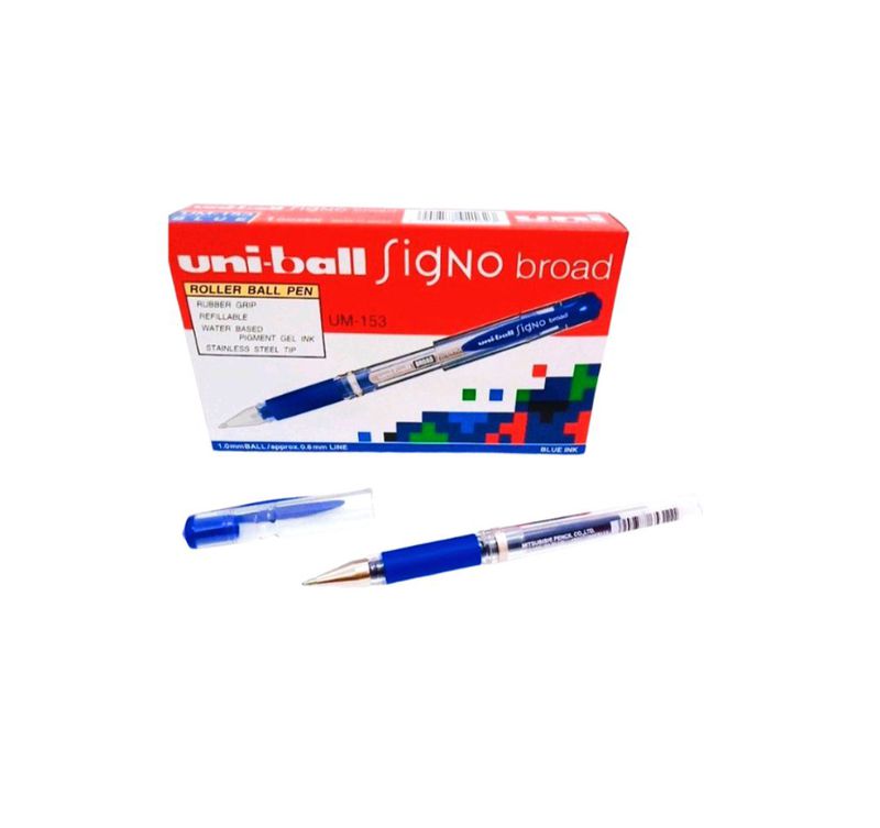 Pulpen Gel Uni-ball Signo Broad (Biru)