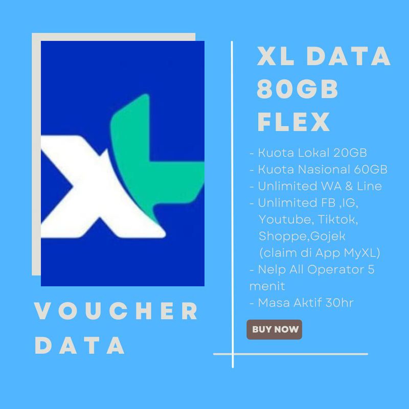 Voucher Data XL Flex 80 GB