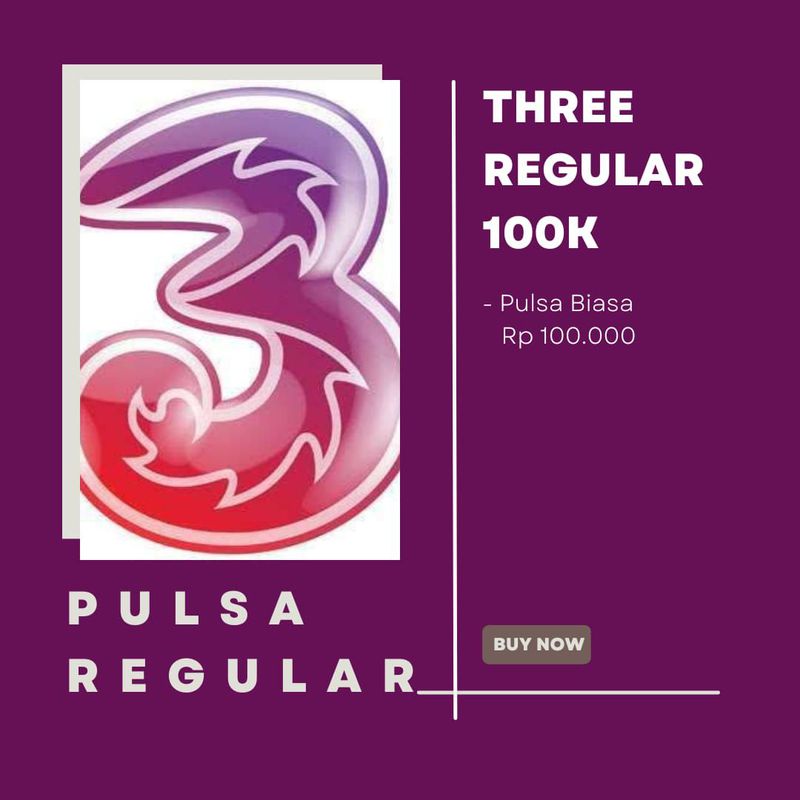 Pulsa Regular Three 100K