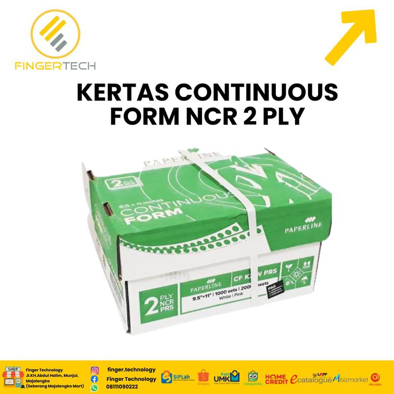 Kertas Continuous Form NCR 2 Ply