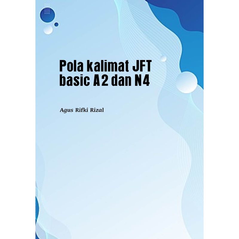 Pola kalimat JFT basic A2 dan N4