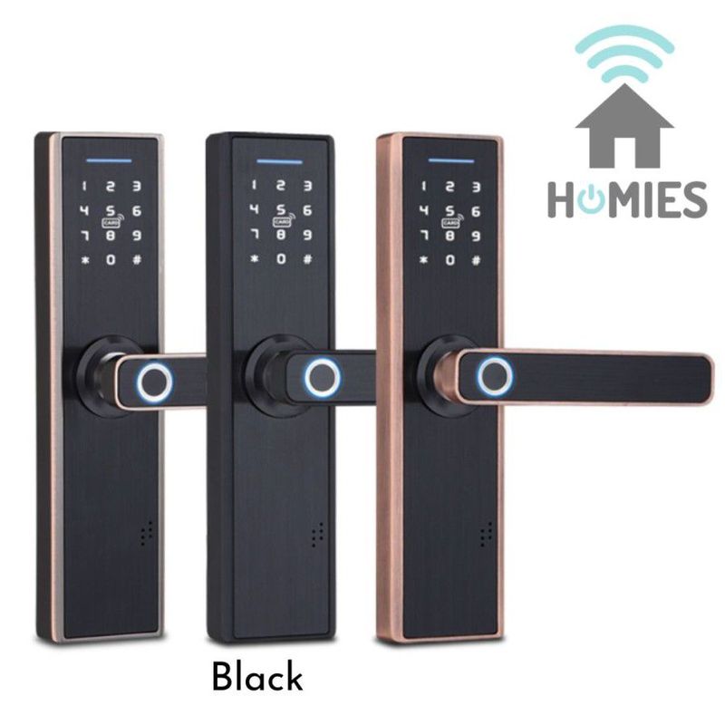 Homies Smart Door Lock Handle Type X1 - Fingerprint - Waterproof IP54 ...