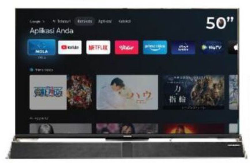 POLYTRON 4K UHD Smart Cinemax Soundbar Google TV 50 Inch