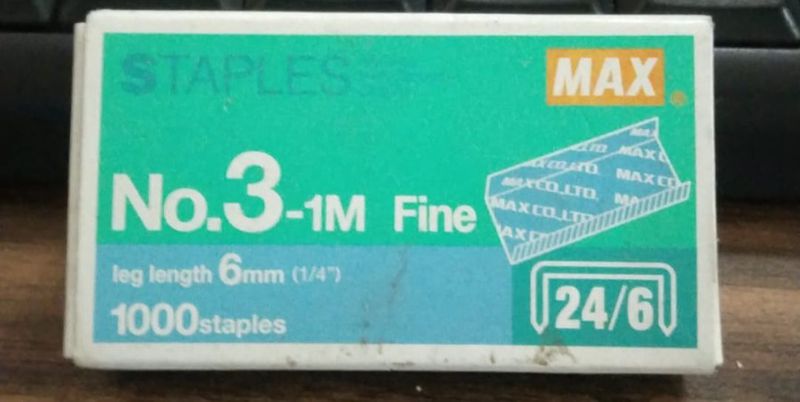 ISI STAPLES No 3-M Fine 24/6 Max