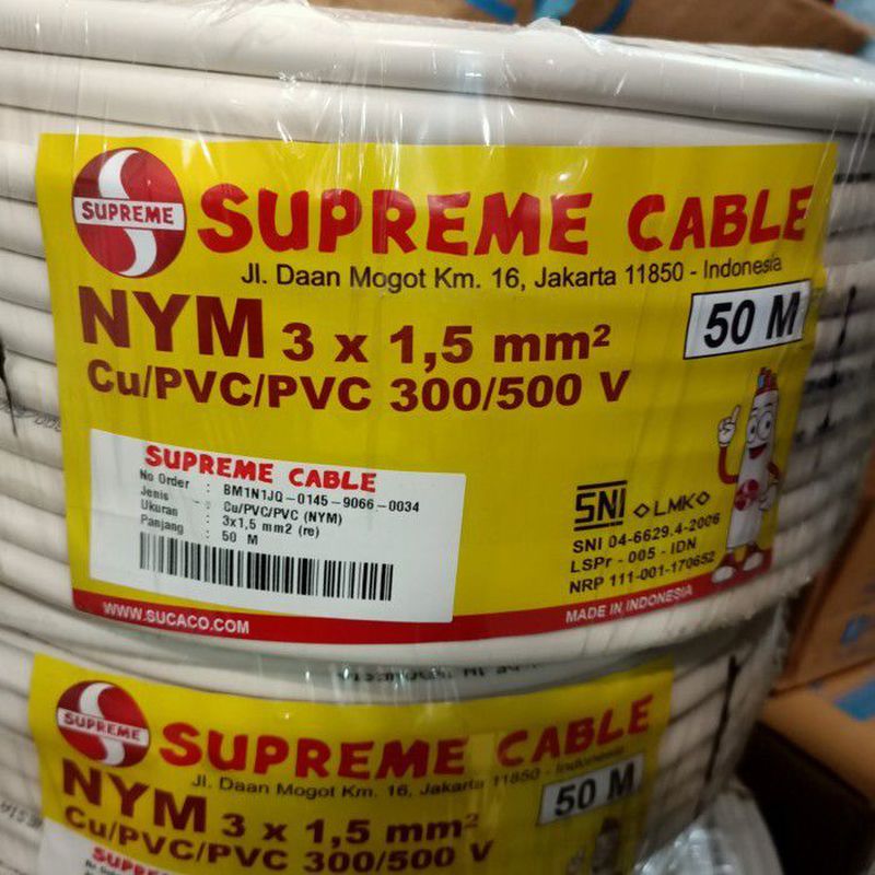 Kabel NYM 3 x 1,5 mm