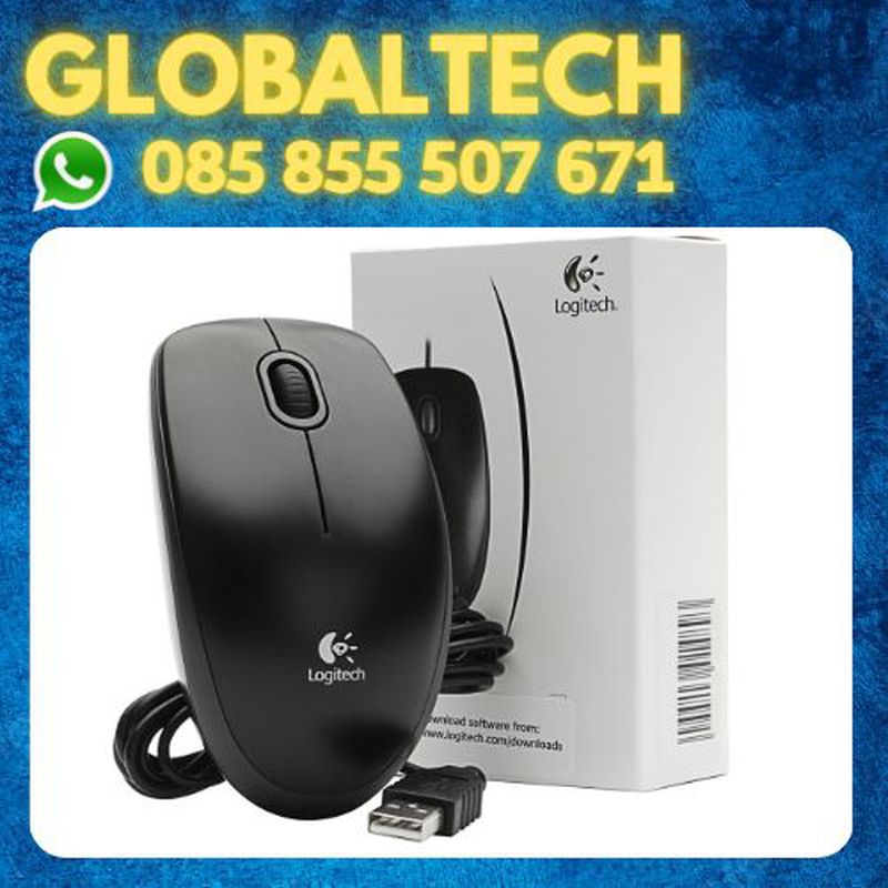 Logitech B100 Optical Mouse USB Original Garansi Resmi 1 Tahun