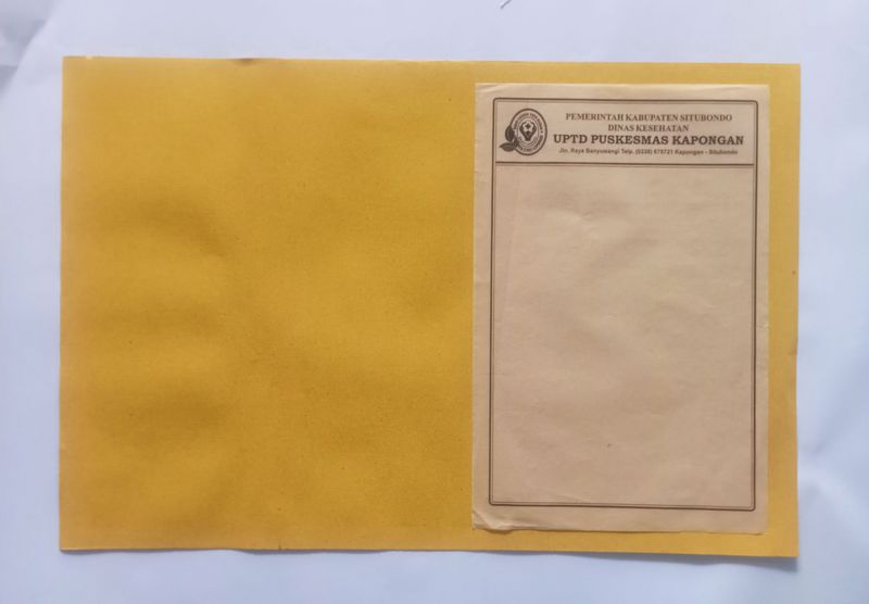 Map Snel Kertas. PKM KAPONGAN