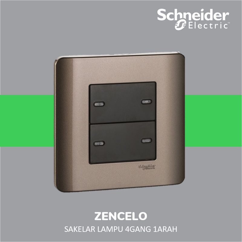 ZENcelo 4 Gang 1 Arah Sakelar Datar #saklar E8434_1_SZ_G3
