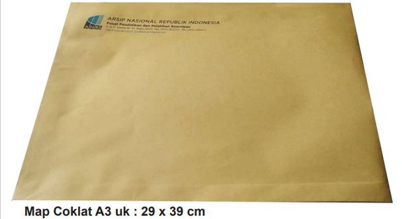 Amplop Coklat A3 (custom logo) -ANRI Pusdiklat