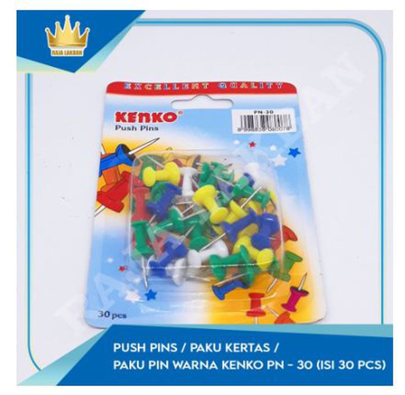 Paku Payung Warna Warni /Penancap Kertas / Push Pins PN 30
