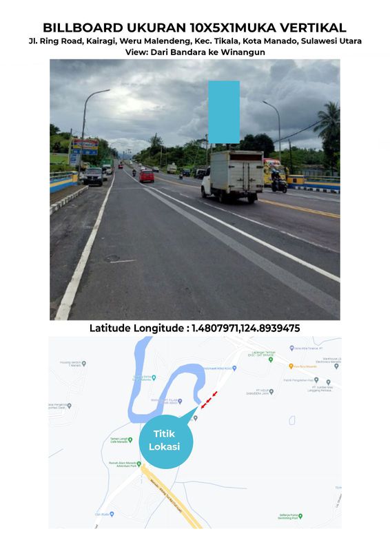 Billboard Manado - 5m x 10m Vertikal