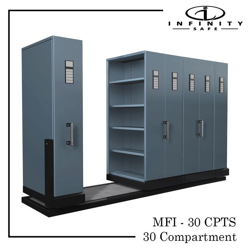 Mobile File Infinity 30 Compartment, Roll O Pack Manual 30 Compartment
