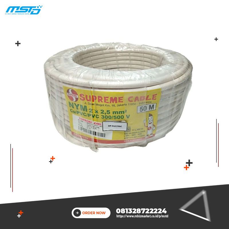 Kabel Listrik NYM LMK Ukuran 2 x 2,5 mm