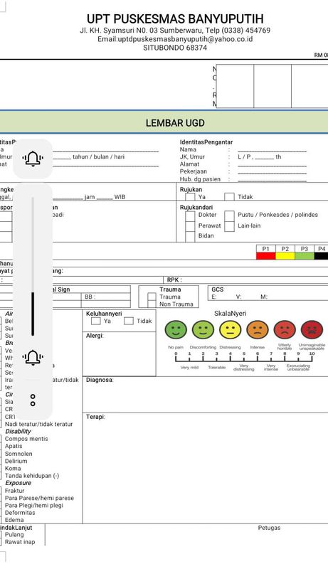 Lembar UGD. PKM BANYUPUTIH