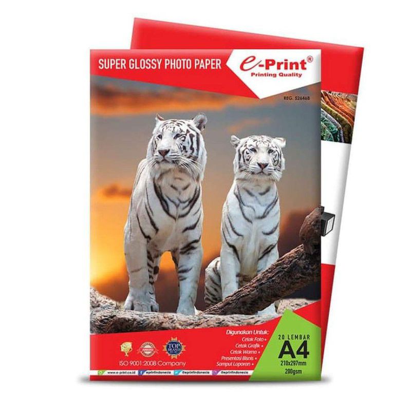 SUPER GLOSSY PHOTO PAPER A4 180 GSM KERTAS FOTO