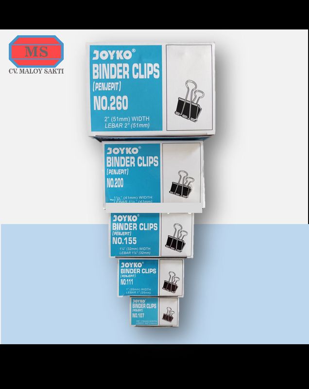 Binder Clip Hitam Nomor 107