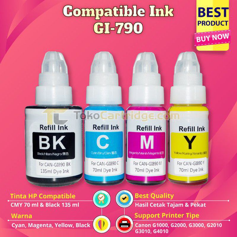 Refill Tinta Printer Canon 135 mililiter