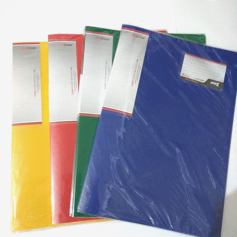 Clear holder inter x folder F4 20 map dokumen ukuran folio